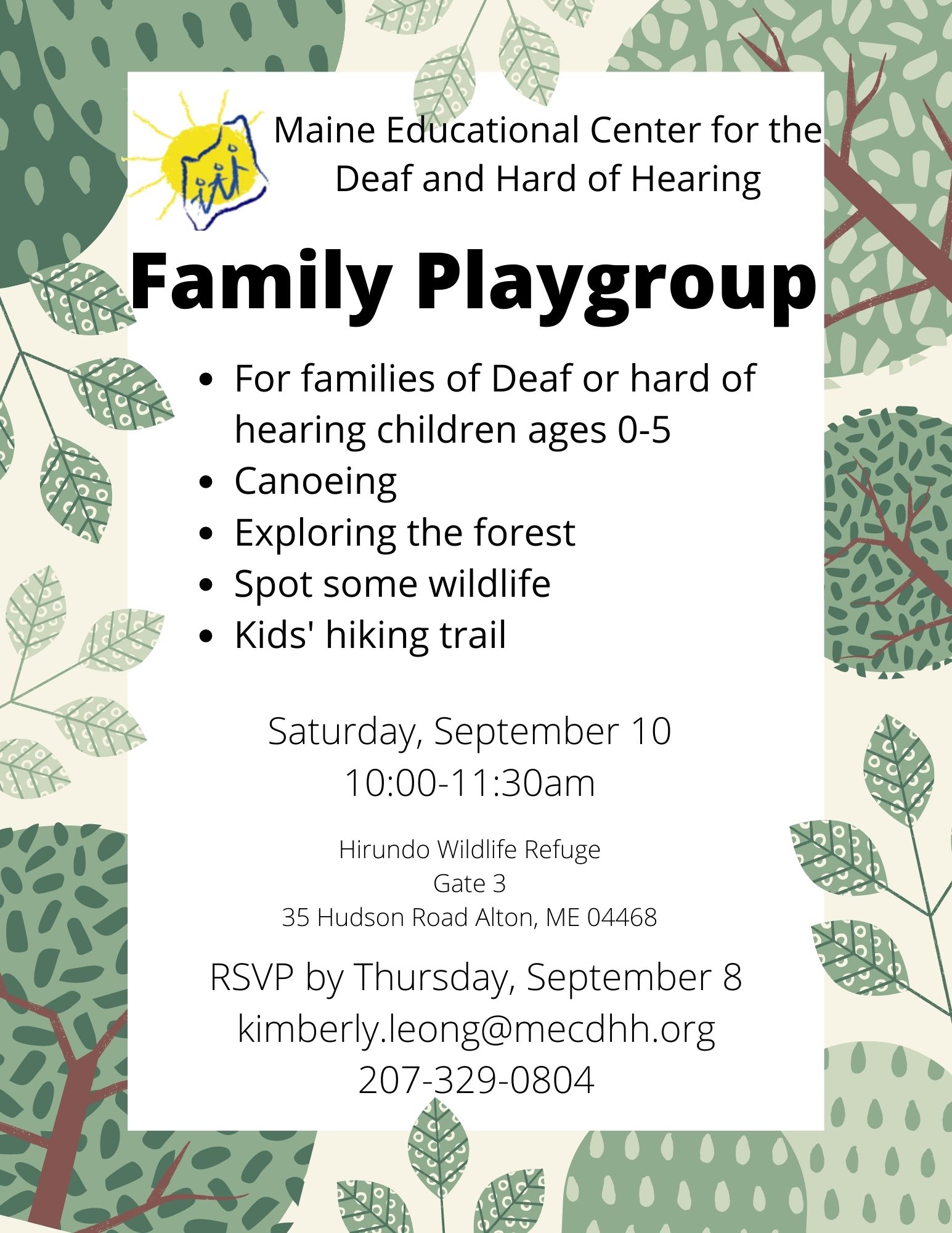 Hirundo Wildlife Refuge Family Playgroup - The Maine Educational Center ...